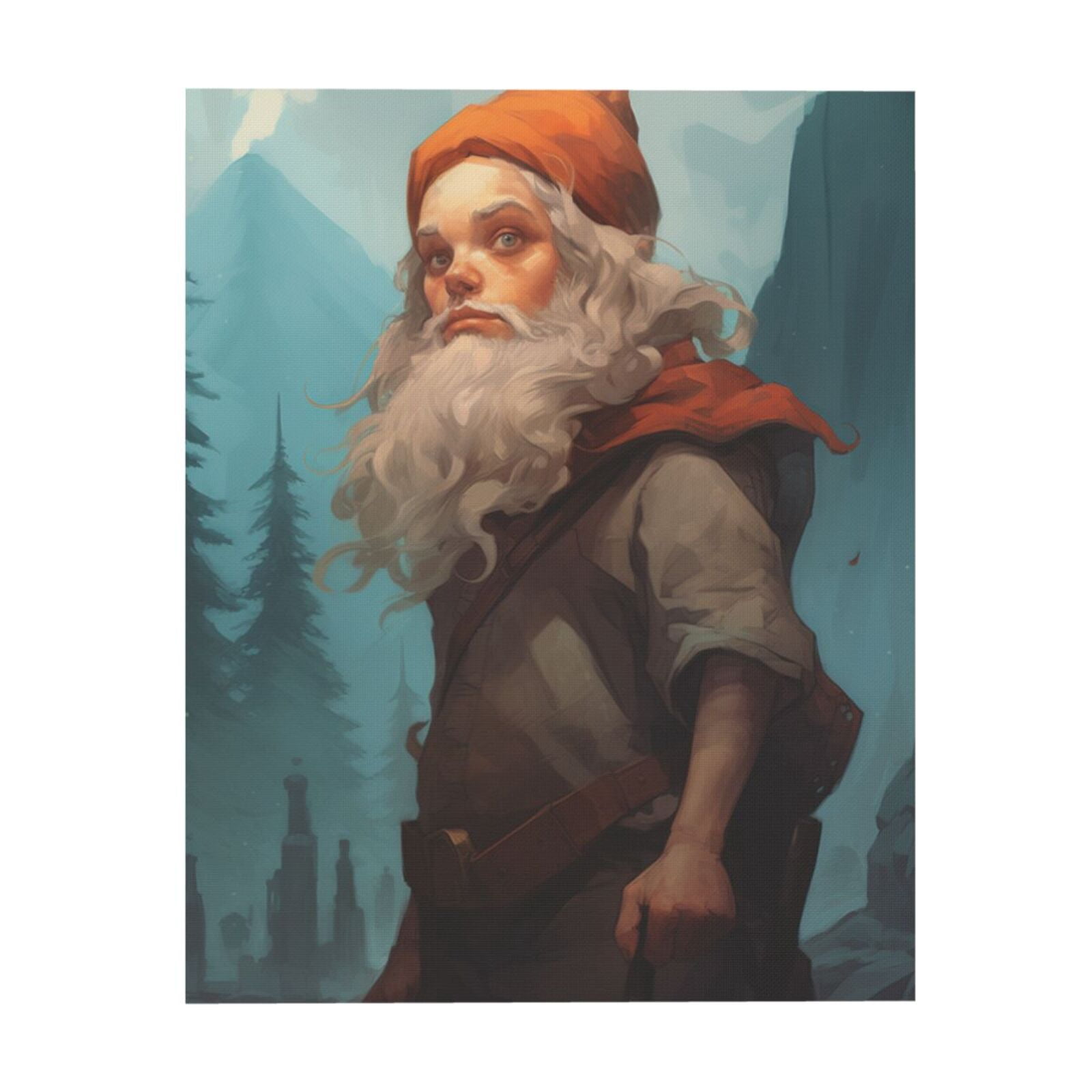 Comic Dwarf (11) Canvas Frameless Painting Wall Art Painting Suitable ...