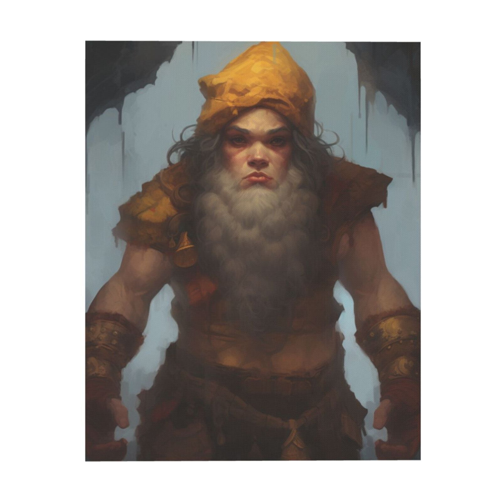 Comic Dwarf (3) Canvas Frameless Painting Wall Art Painting Suitable ...