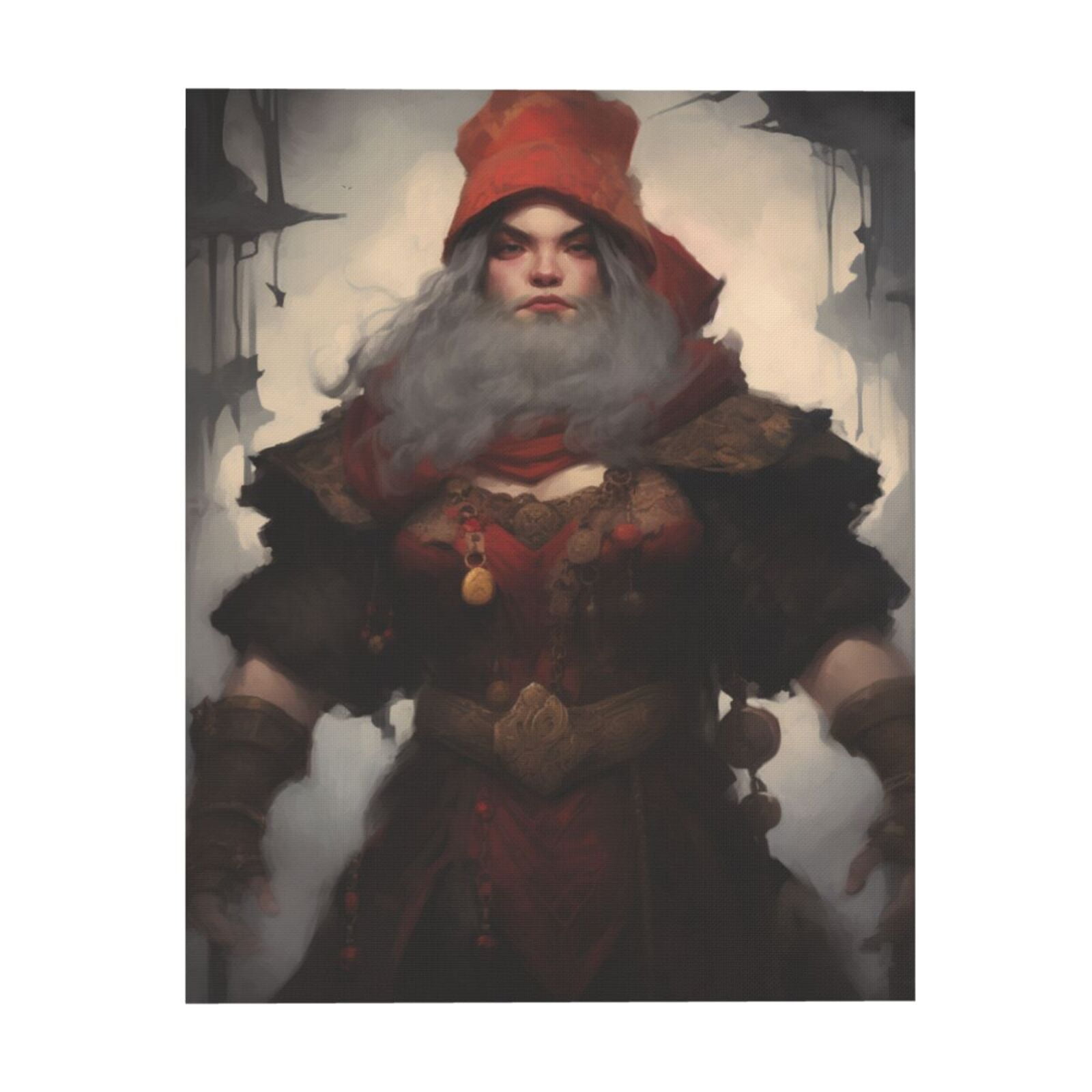 Comic Dwarf (5) Canvas Frameless Painting Wall Art Painting Suitable ...