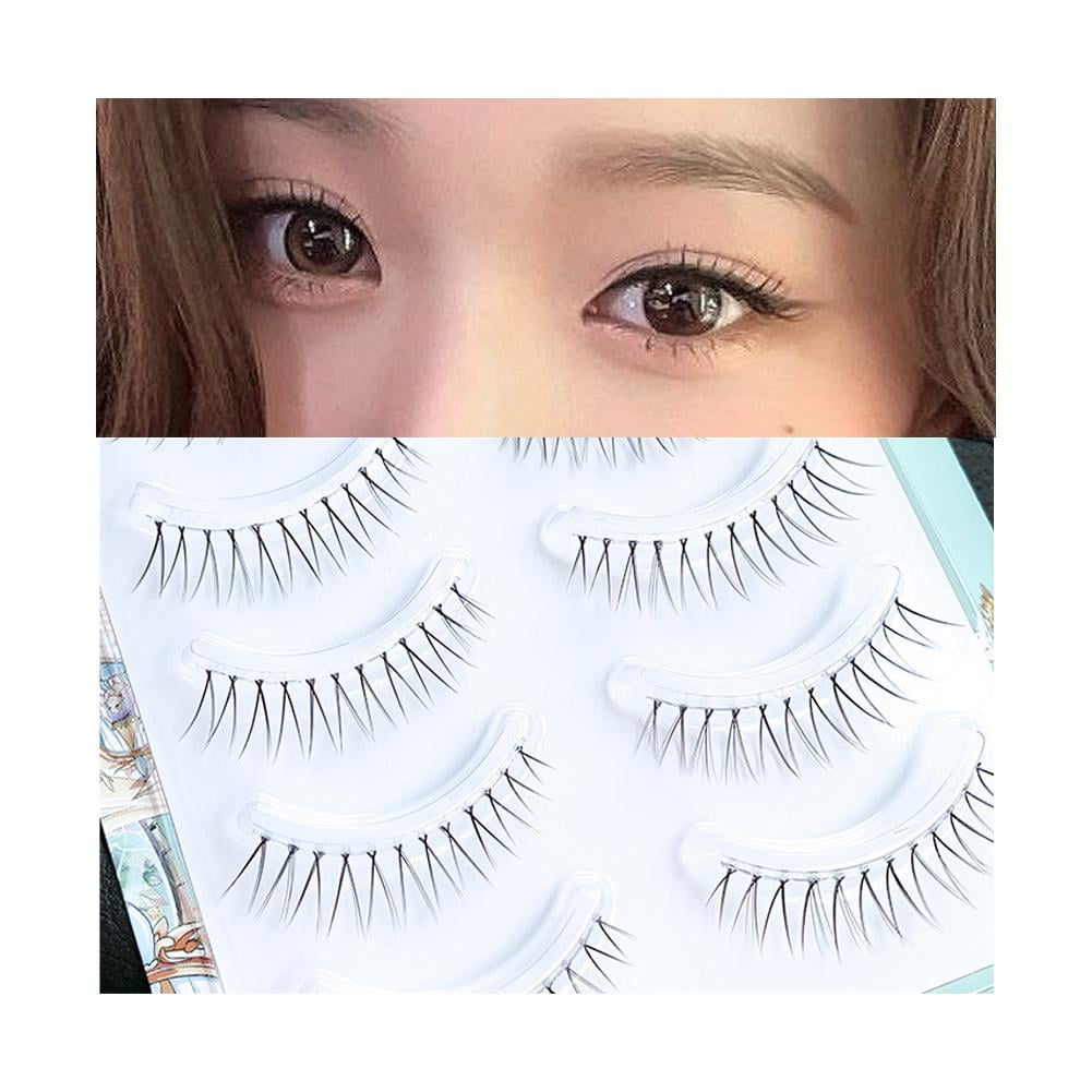 Comic False Eyelash Thick Style Full Transparent Soft Stem Devil ...
