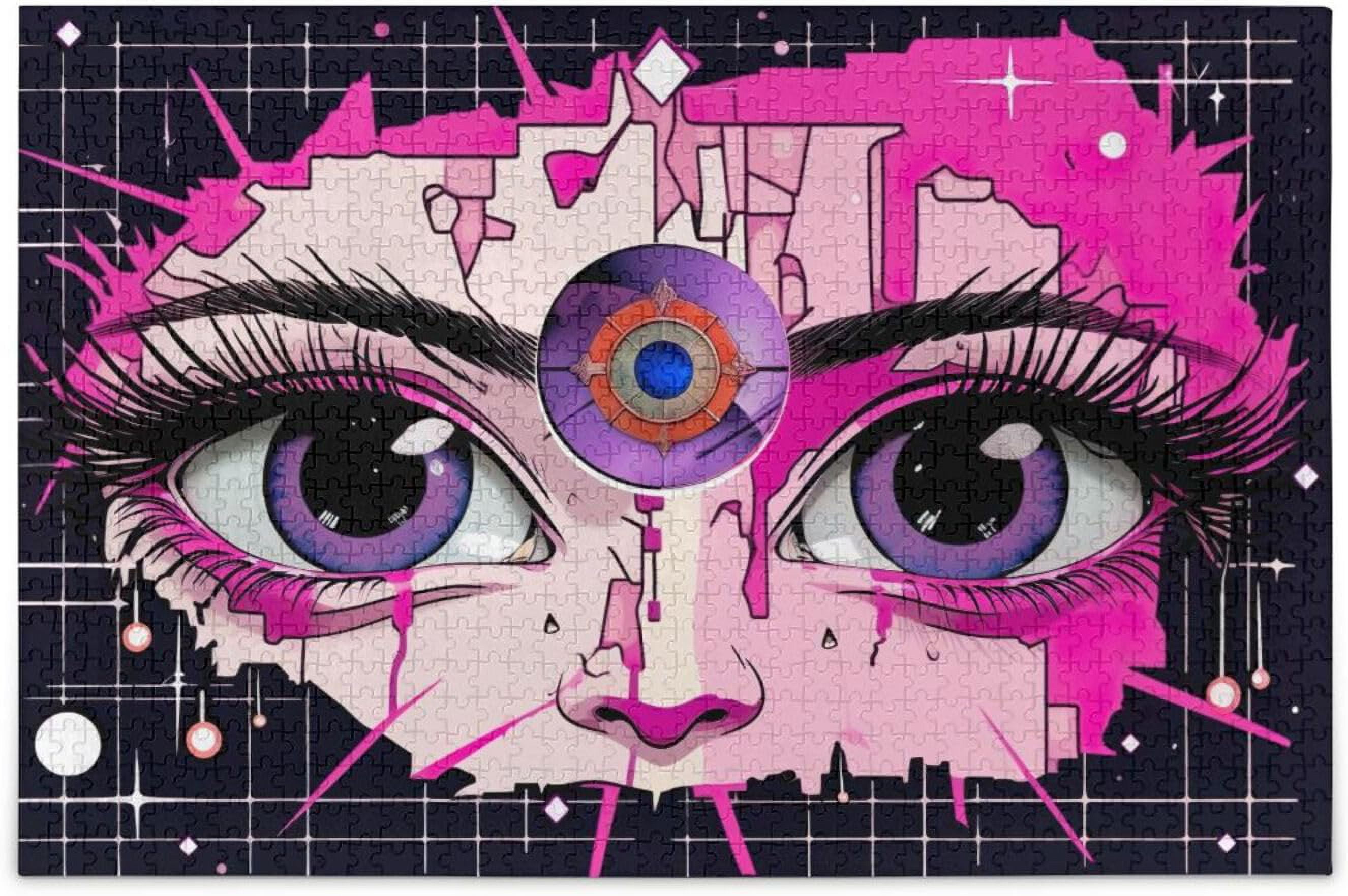 Comic Girl Jigsaw Puzzles for Adults or Kids 1000 Piece,Decompression ...