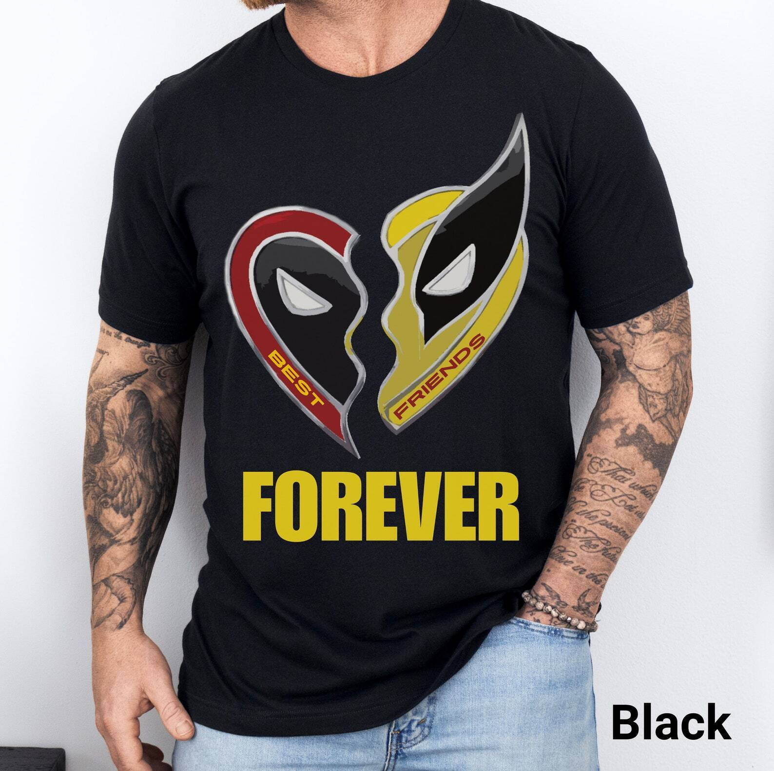 Comic Heroes Best Friends Forever Father's Day Birthday Shirt Men ...