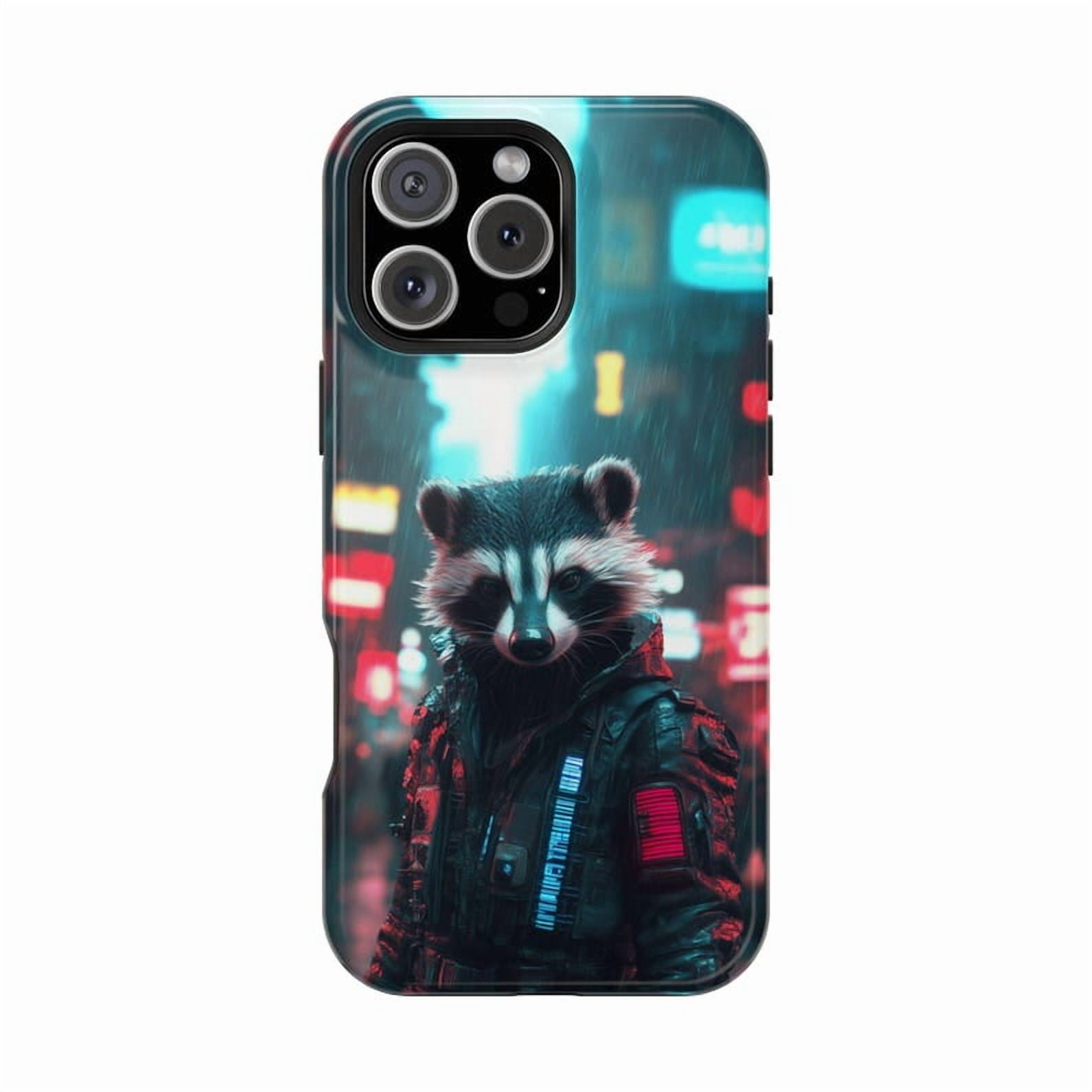 Comic Honey Badger Neon iPhone Case Vibrant Whimsical Illustration for ...