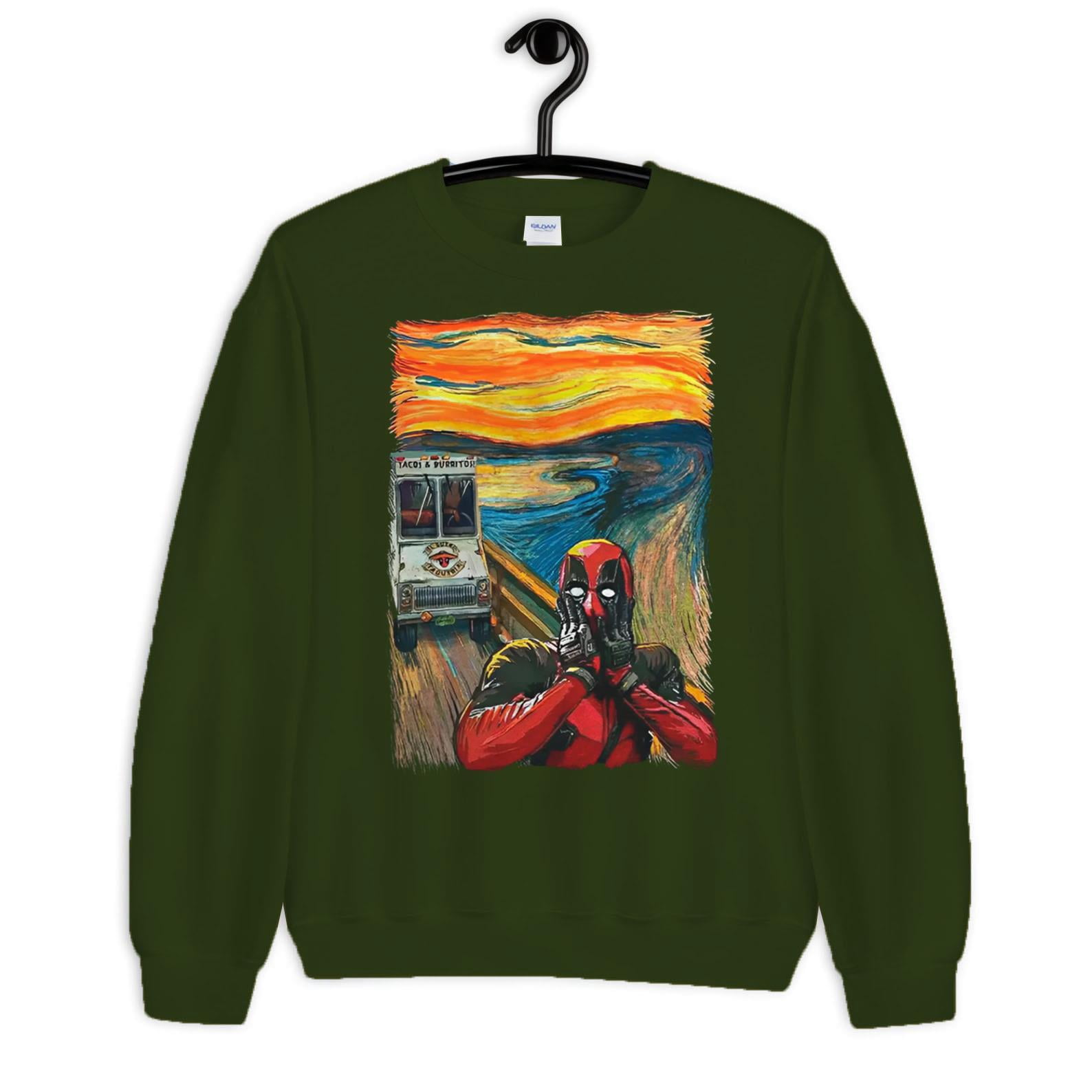 Comic-Inspired Graphic Shirt Featuring Bold Designs of Iconic ...