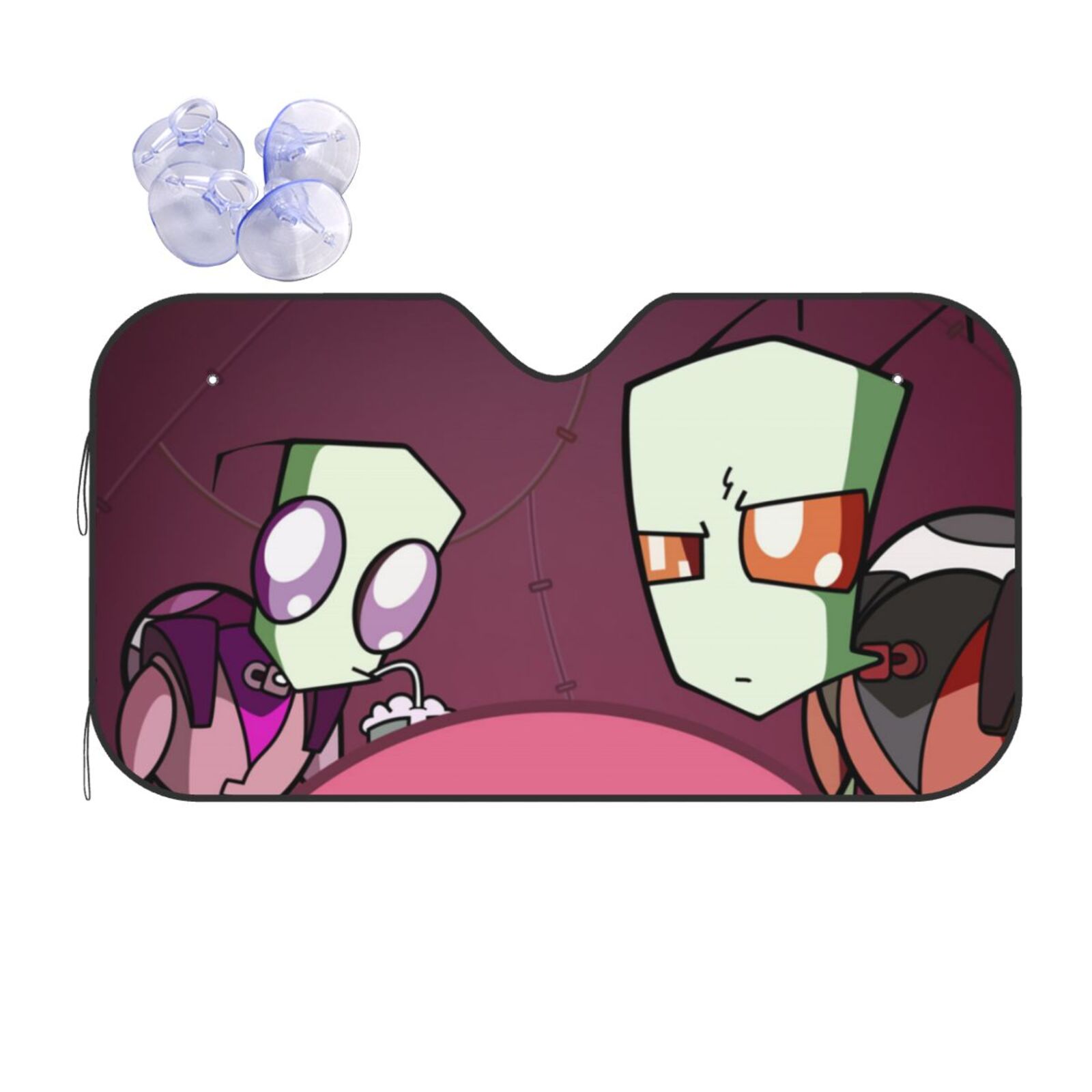 Comic Invader Zim Car Windshield Sunshade Blocks UV Rays&Keeps Vehicle ...