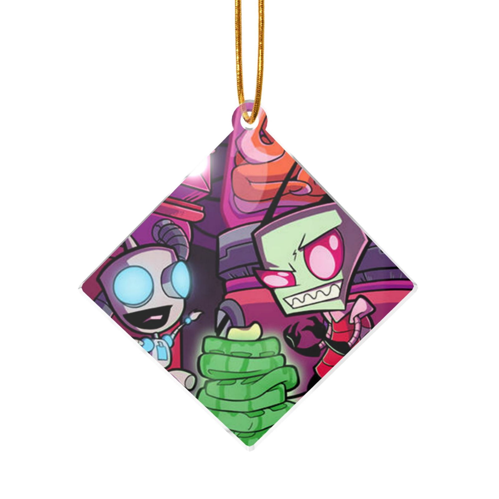 Comic Invader Zim Christmas Tree Ornaments Acrylic Christmas Pendant ...
