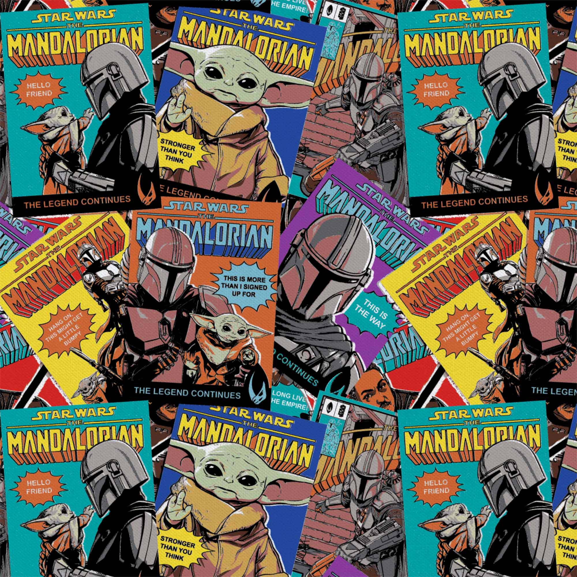 Comic Posters 2 Yard Precut Cotton - Walmart.com