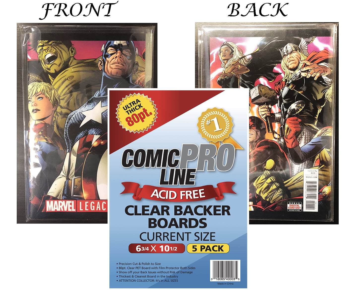Comic Pro Line Clear Backer Boards Current Size 80 Point - Walmart.com