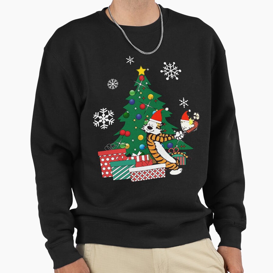 Comic Strip Duo Around The Christmas Tree Funny Retro Graphic Unisex ...