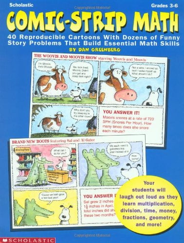Pre-Owned Comic-Strip Math: 40 Reproducible Cartoons with Dozens of ...