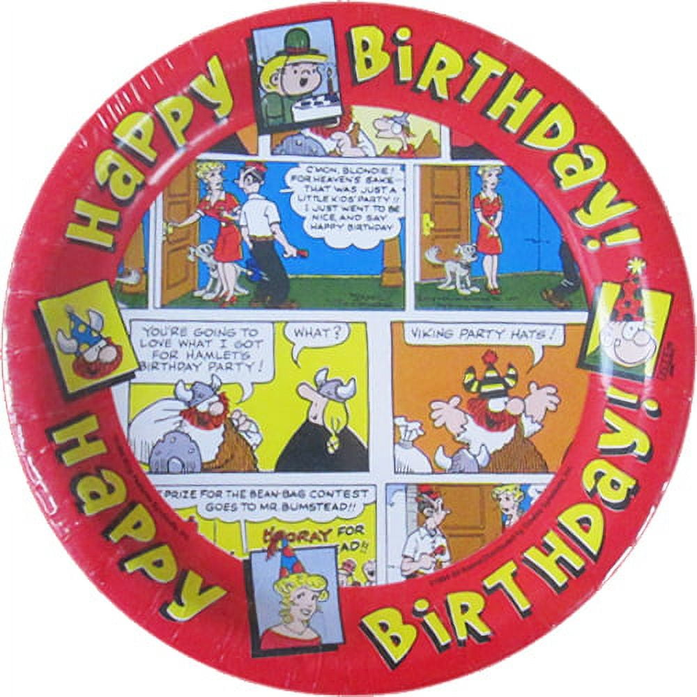 Comic Strips 'Sunday Funnies' Vintage 1994 Small Paper Plates (25ct ...