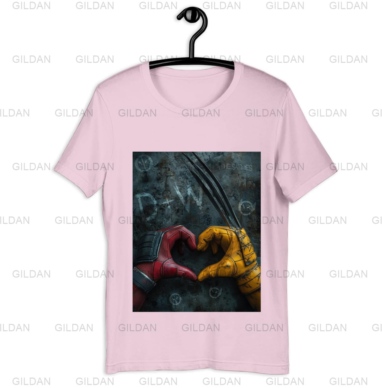 Comic-Style Graphic Tee with Dynamic Duo Artwork - Walmart.com