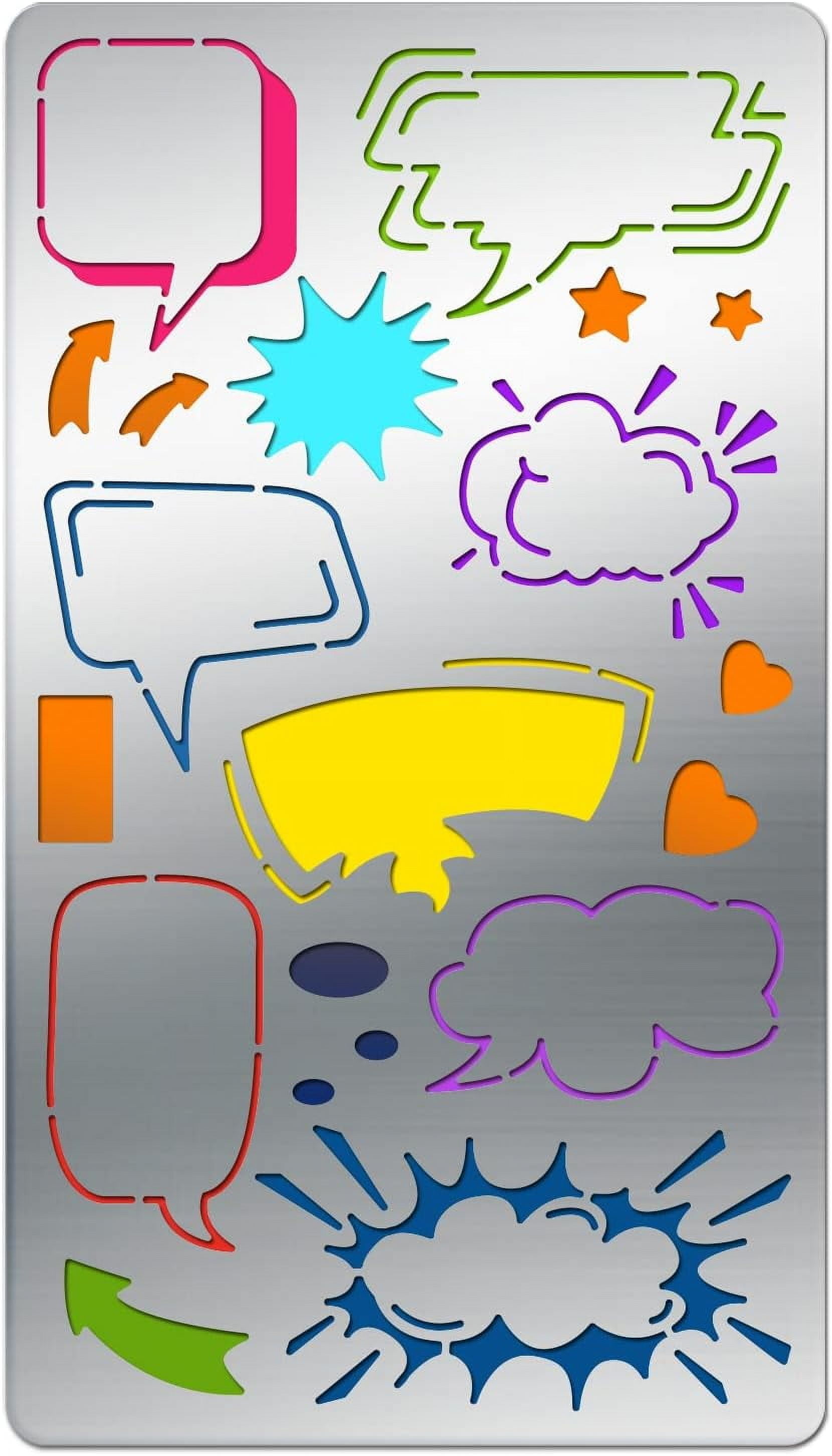 Comic Theme Stencil Templates Dialog Box Pattern Stencil Comics ...