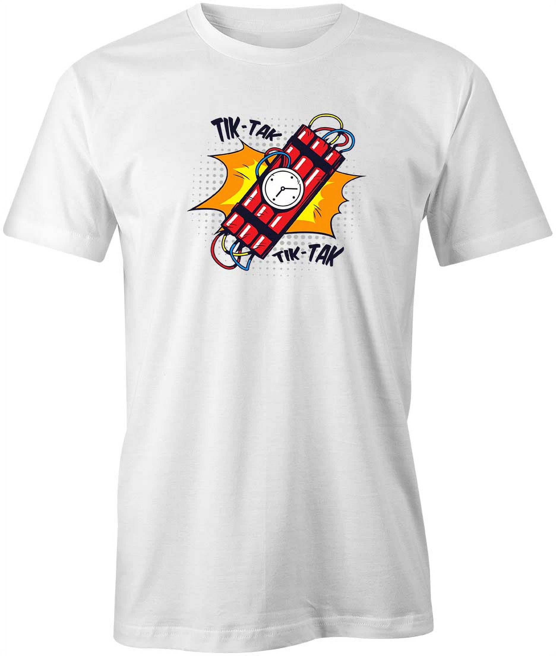 Comic Tik Tok Dynamite T-Shirt | Comic Art White Tee Gift - Walmart.com