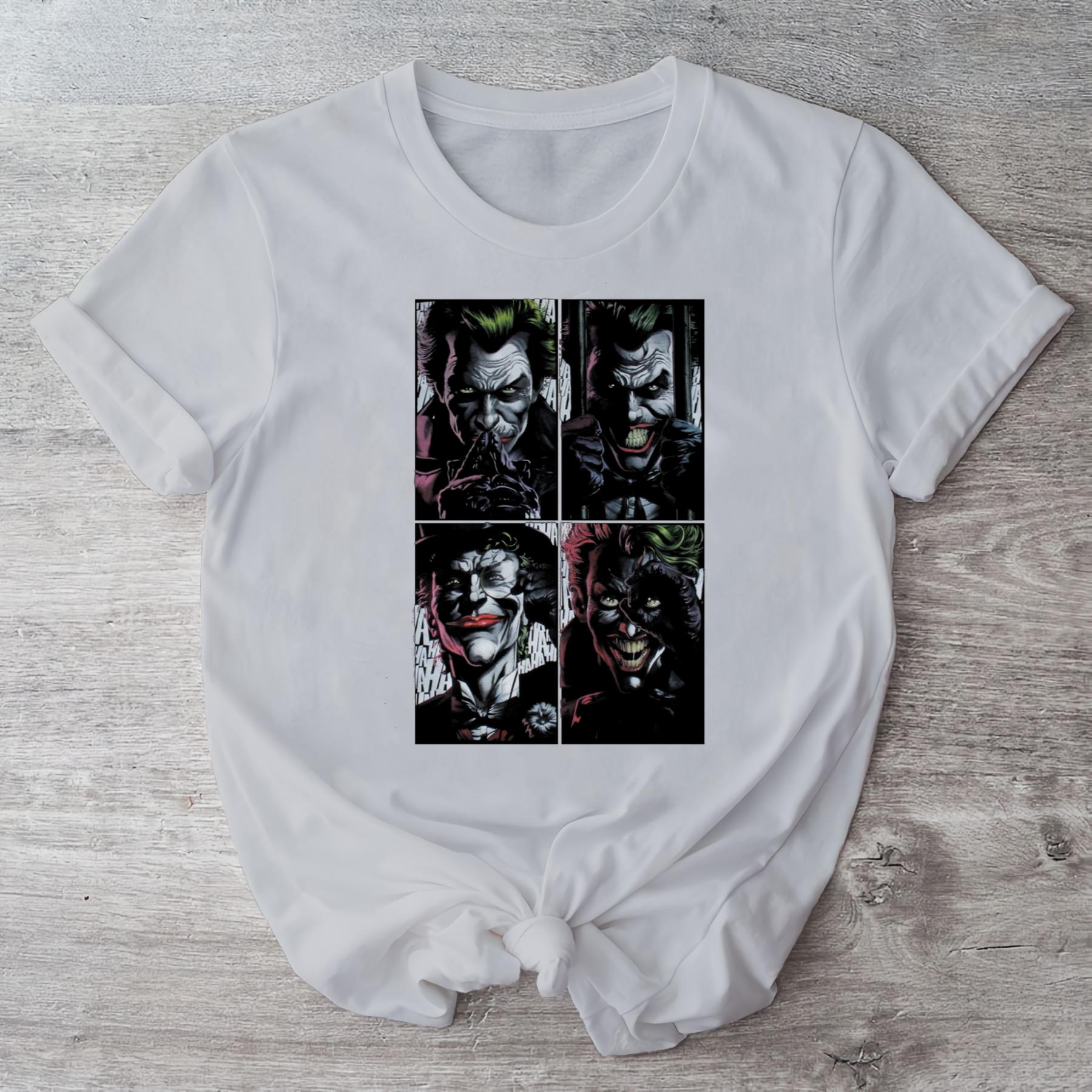 Comic Villain Emotion Panel Graphic Shirt, Retro Chaos Mood Tee, Dark ...