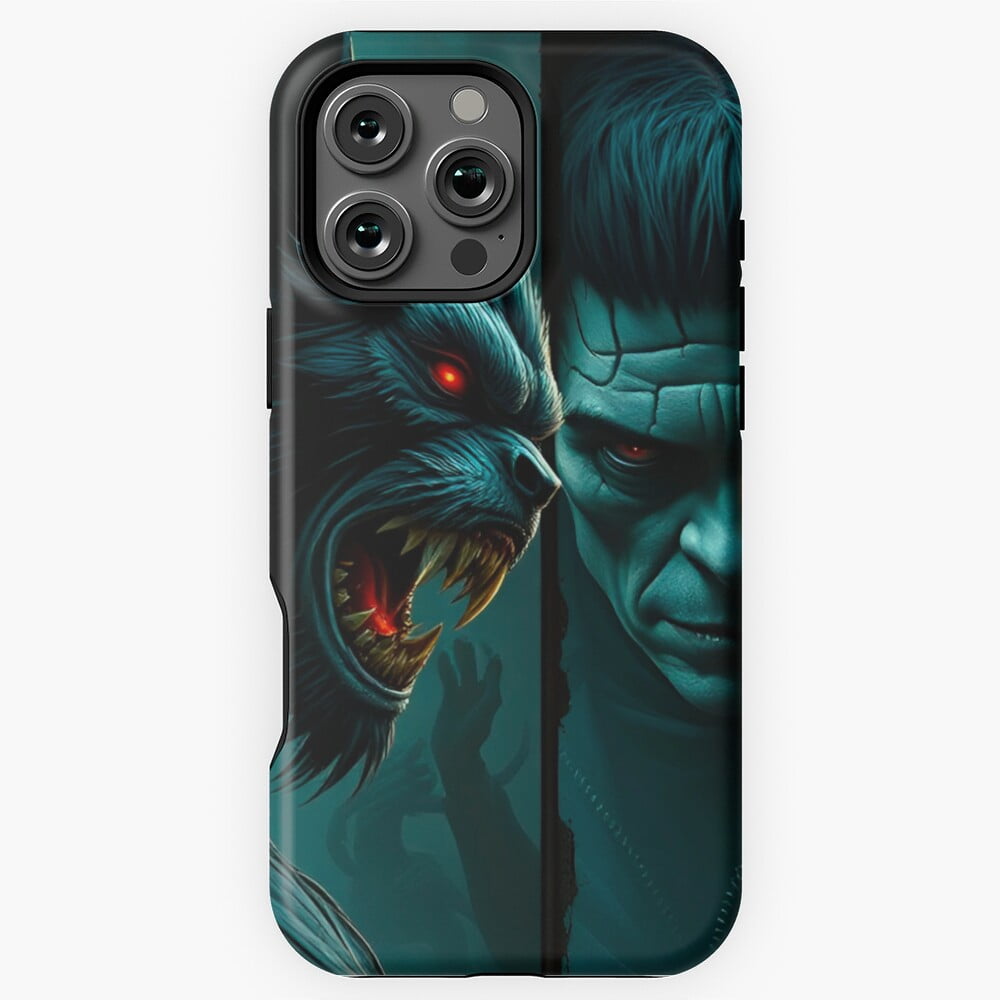 Comic Werewolf Frankenstein Monster Phone Case for iPhone 16 15 14 13 ...