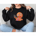 Comical Cartoon Cookie Gingerbread Funny Festive Holiday Sweatshirt, up ...