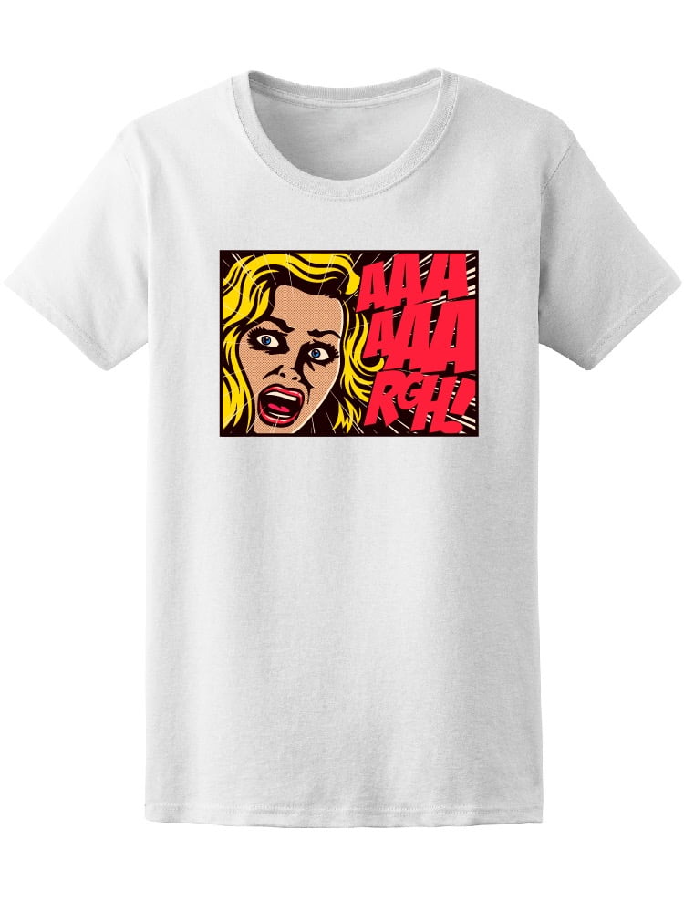 Comical Scream T-Shirt Men -Image by Shutterstock, Male x-Large ...