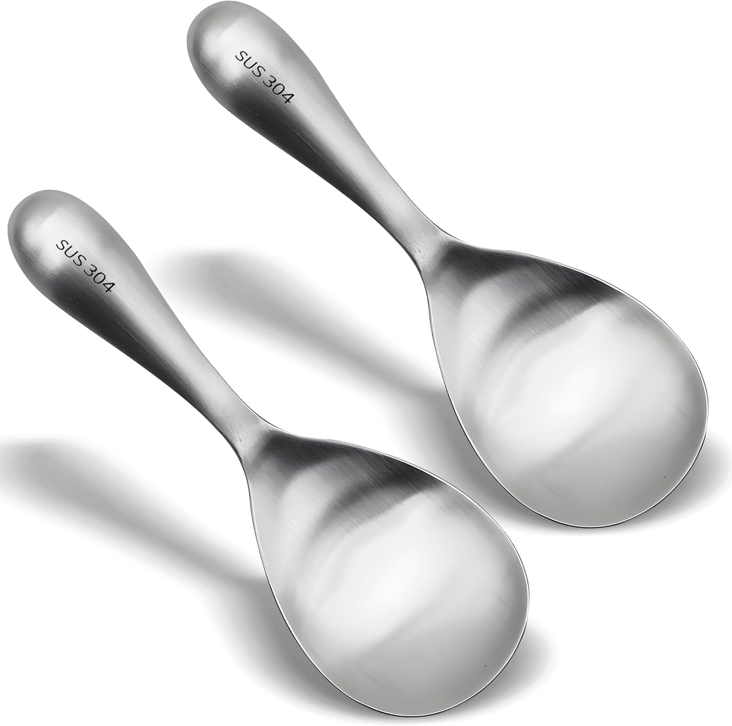Comicfs 2Pcs Rice Spoon Paddle 304 Stainless Steel Rice Paddle Spoon ...