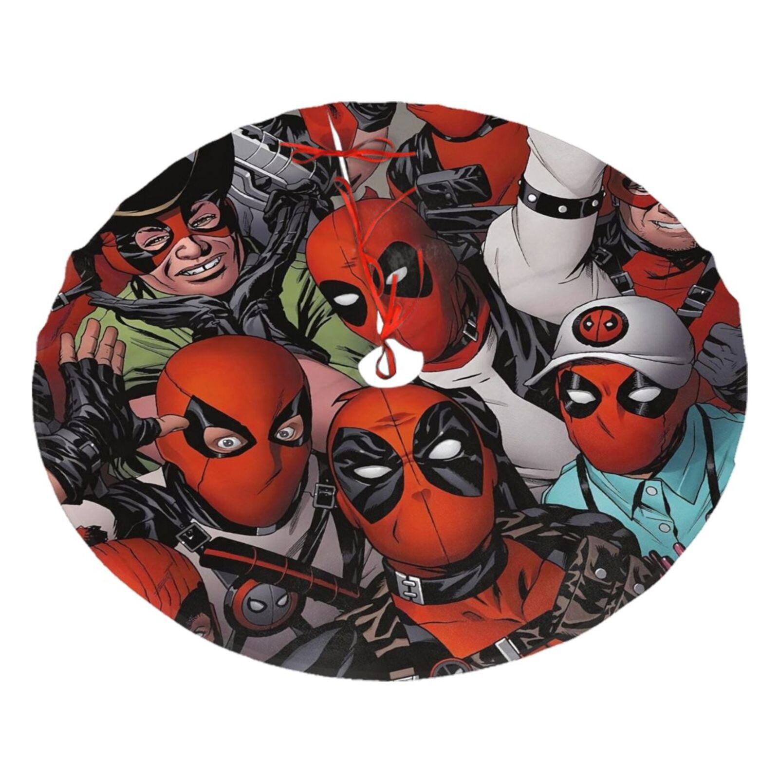 Comics - Deadpool - Faces Christmas Tree Skirt Large Merry Christmas ...
