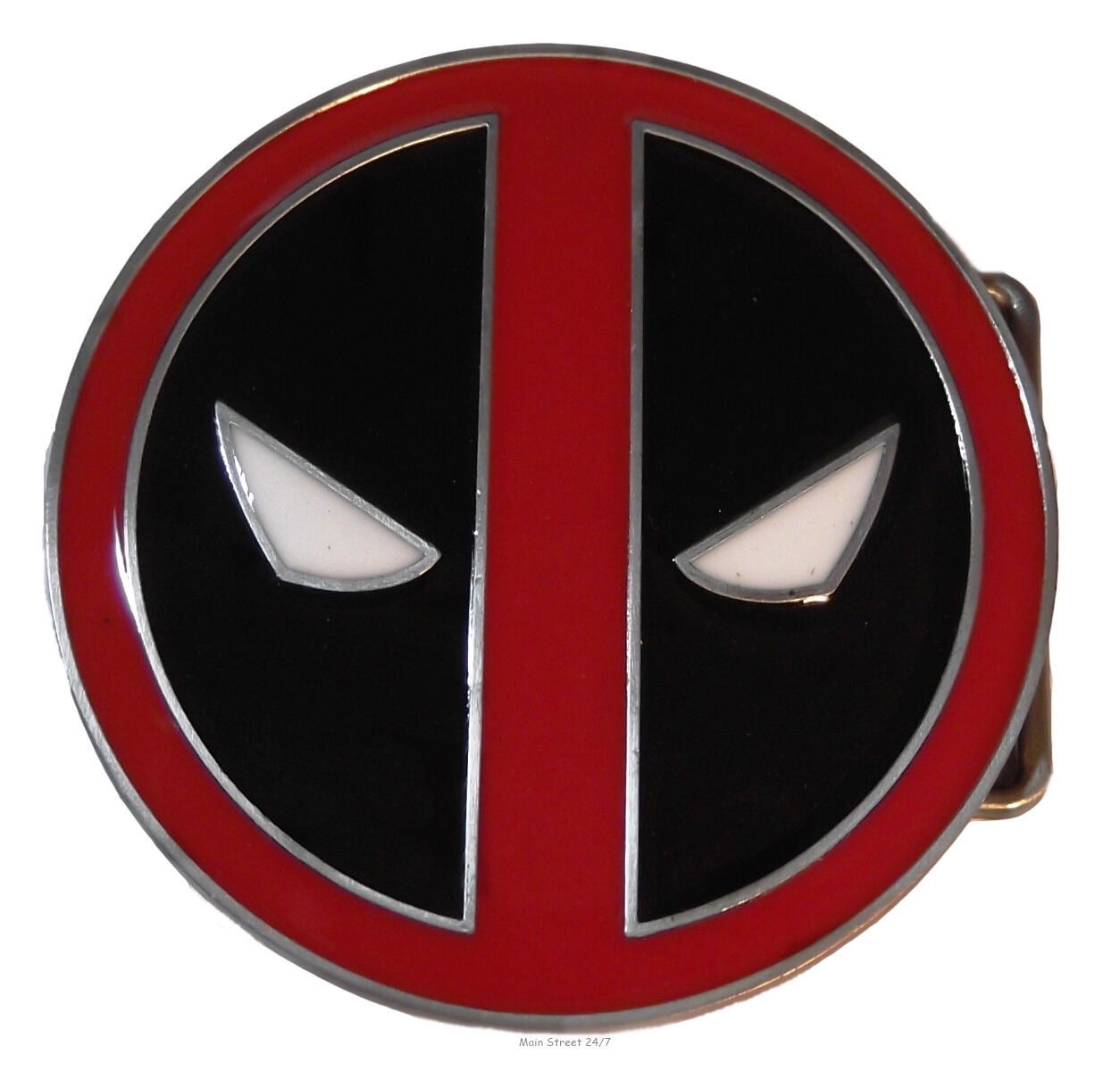 Comics Deadpool Logo Enamel Finish Metal 3" Diameter Belt Buckle ...