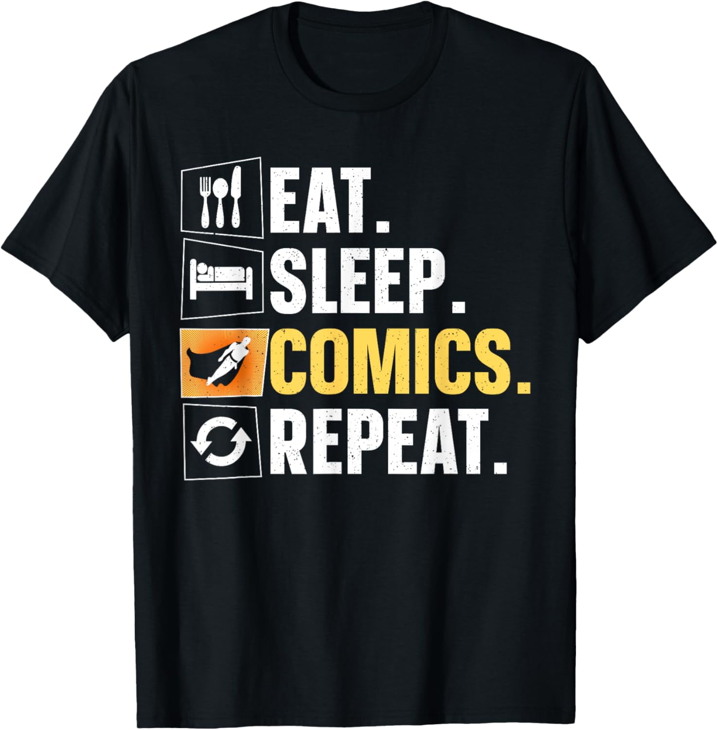Comics Design For Men Women Comic Book Nerd Comic Book Lover T-Shirt ...