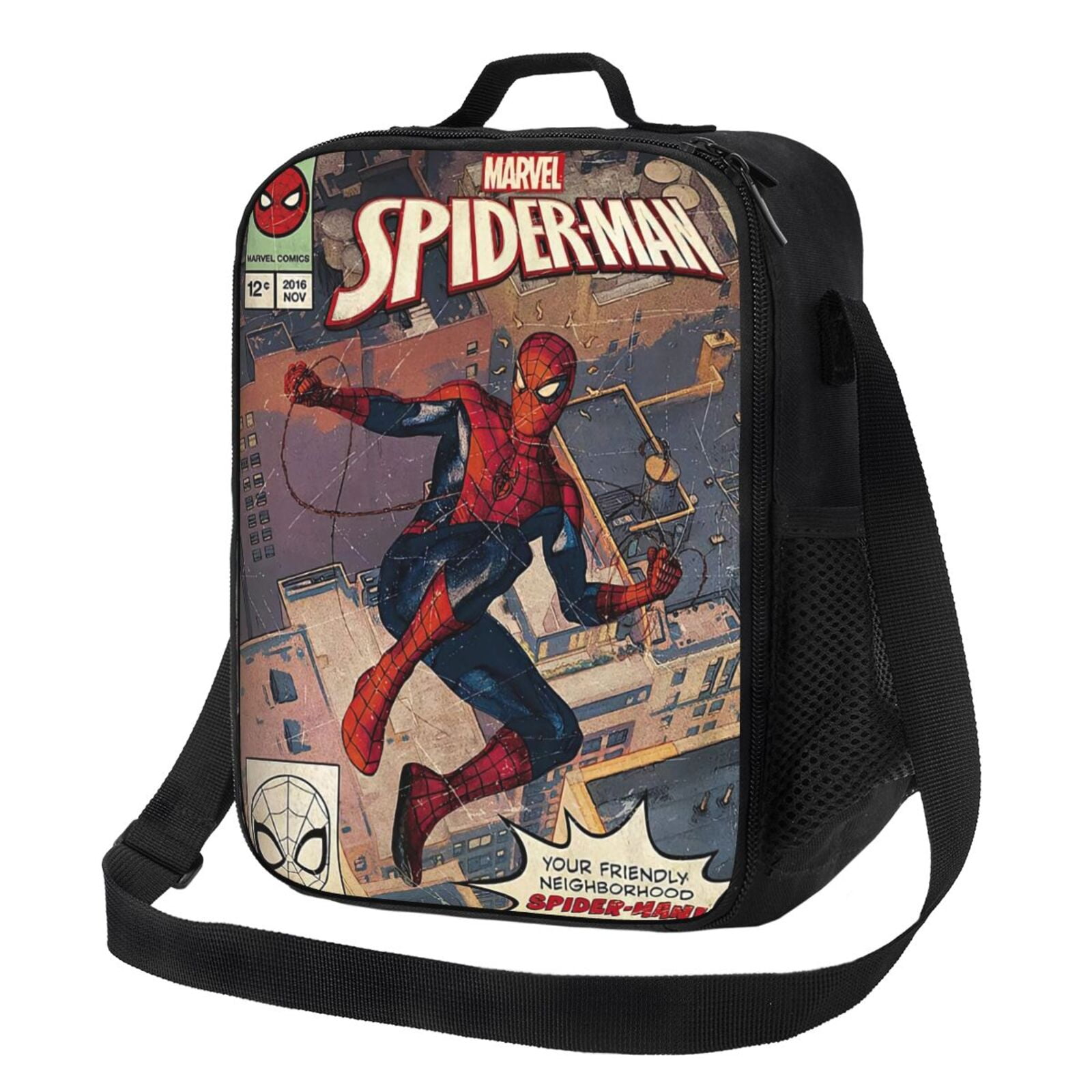 Comics Friendly Neighborhood Spider-Man Crossbody Lunch Bag Portable ...