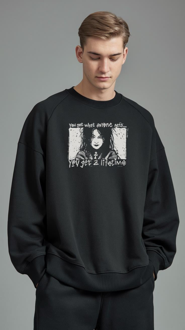 Comics GRAPHITTI Death Sweatshirt Endless Neil Gaiman Sand, for men & women, up to size 5XL ...