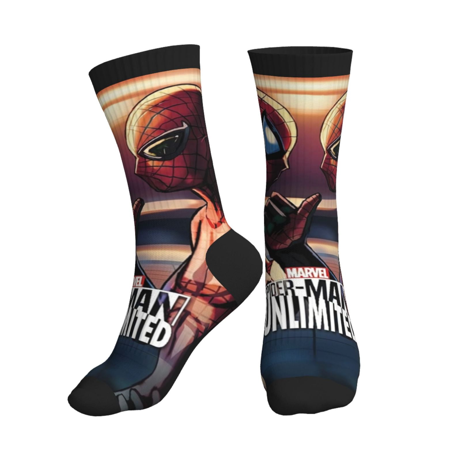 Comics Game-Spider-Man Crew Socks, Funky Silky Comfort Socks For Men ...