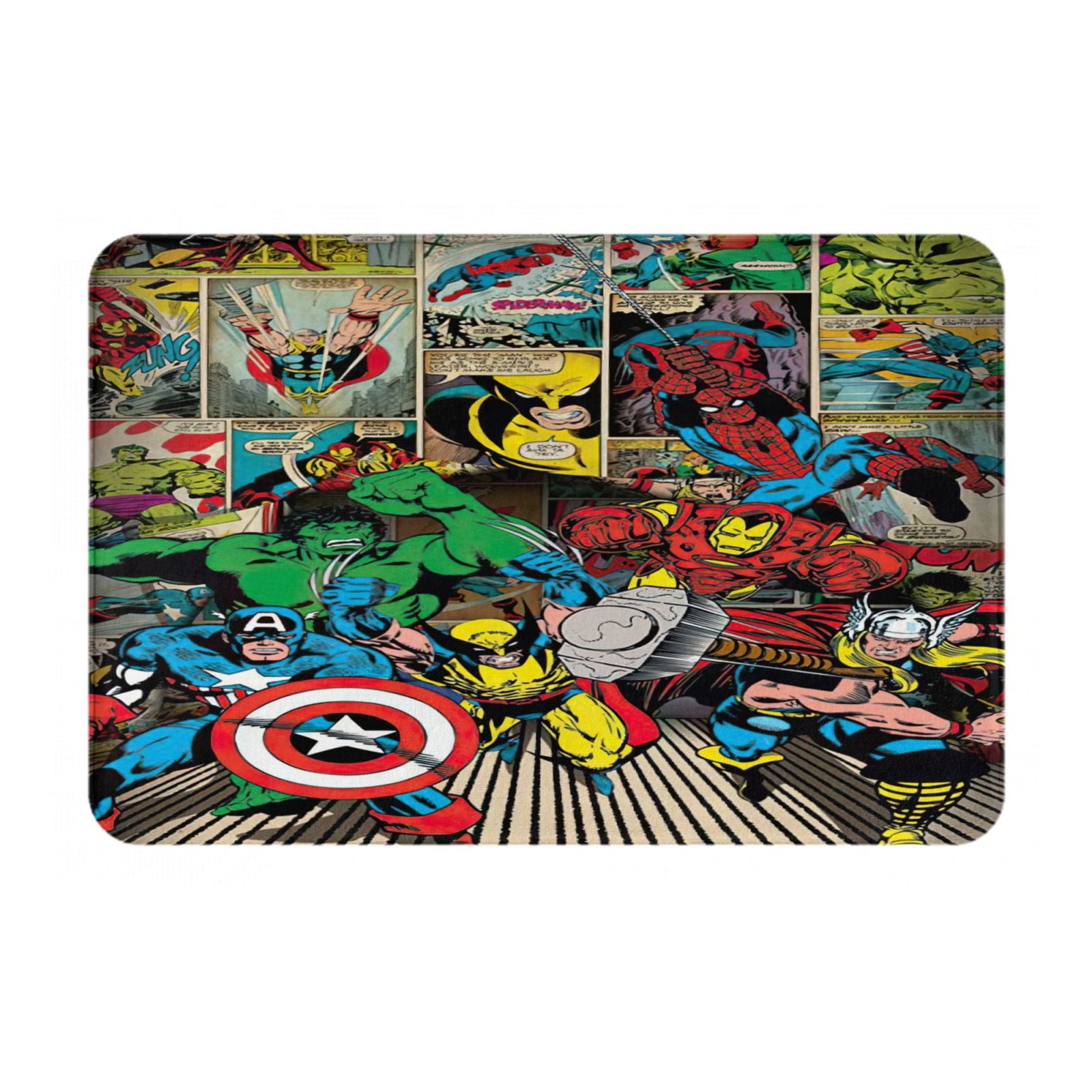 Comics Including Spiderman Bath Mat 24x16In,Bathroom Rugs,Christmas ...