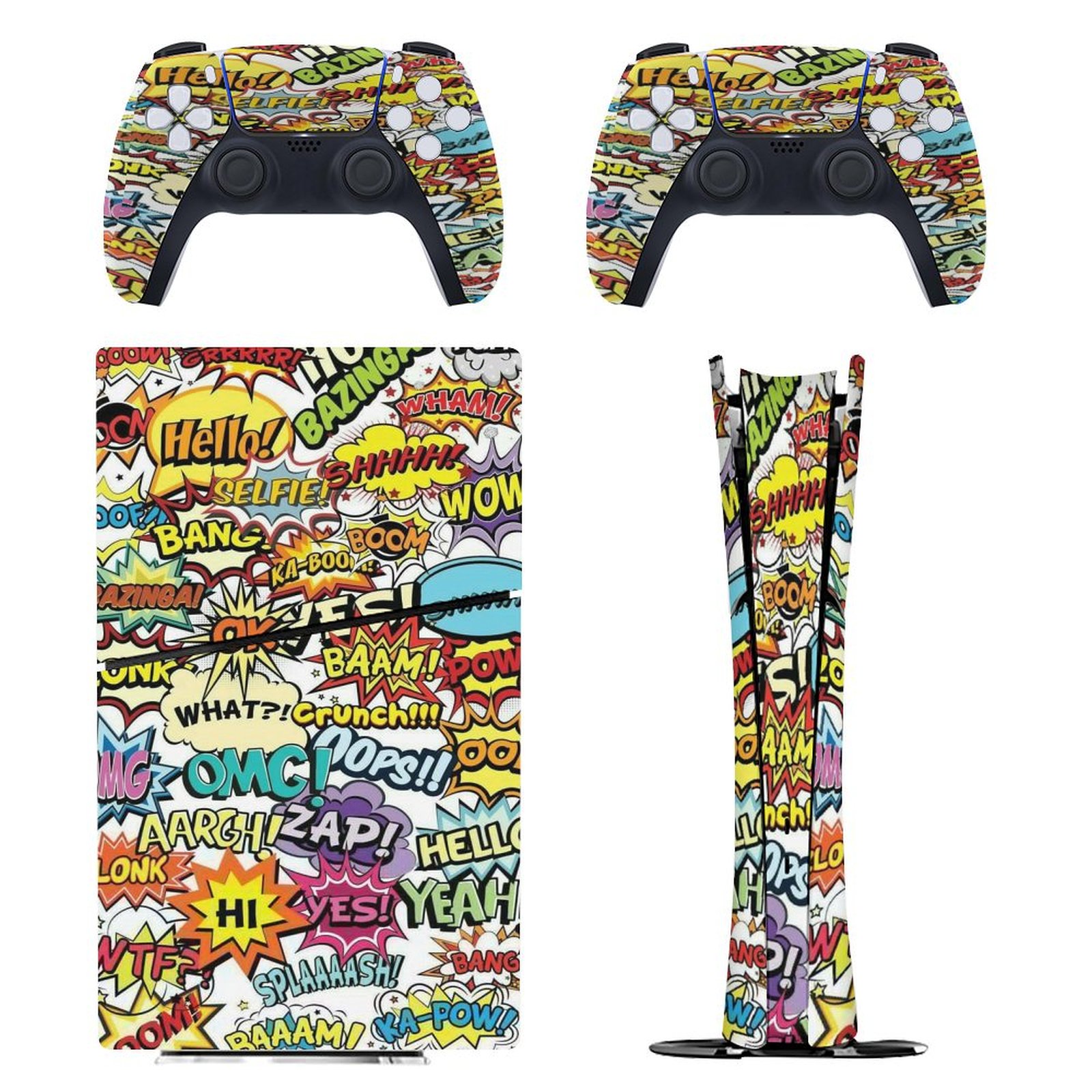 Comics Pop Art PS5/PS5 Pro/PS5 Slim Digital Disc Skin Sticker For ...