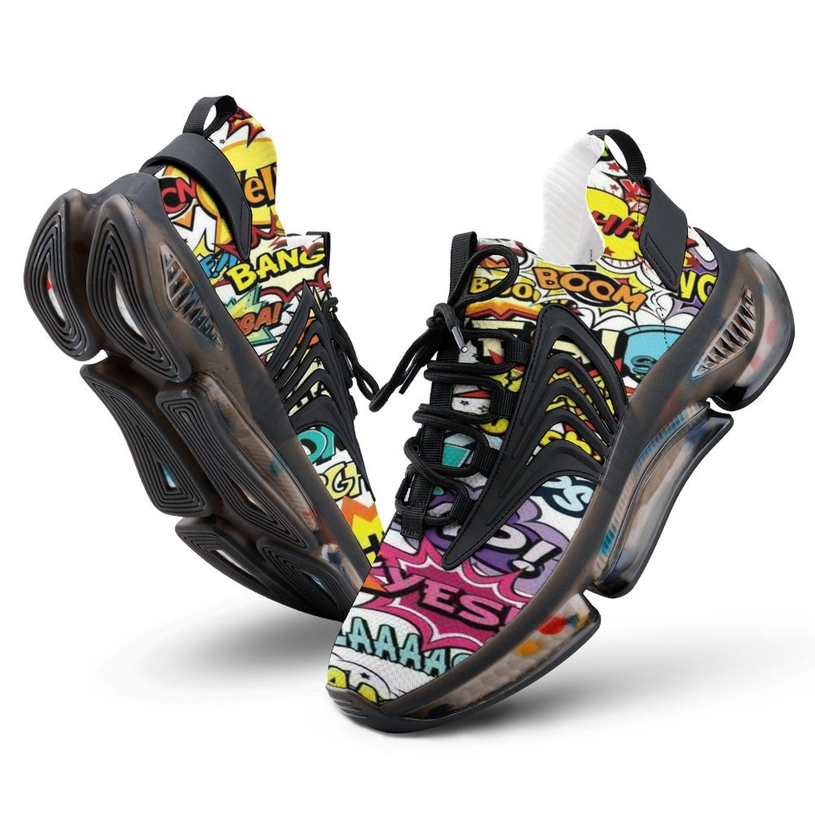 Comics Pop Art Walking Shoes for Men Woman Lightweight Tennis Fashion ...