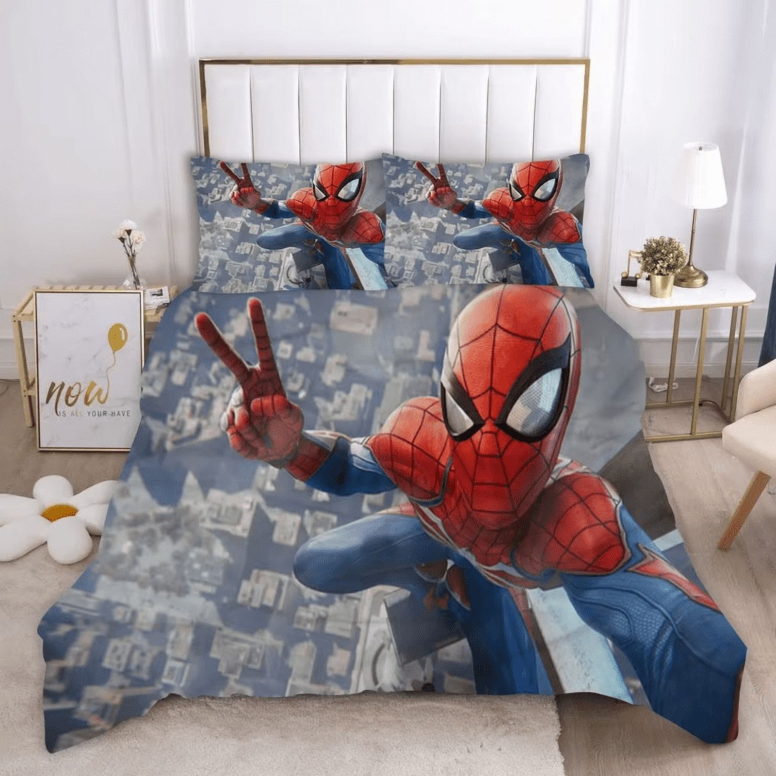 Comics Spider Man Anime Bedding Set Duvet Cover Suitable For Children ...