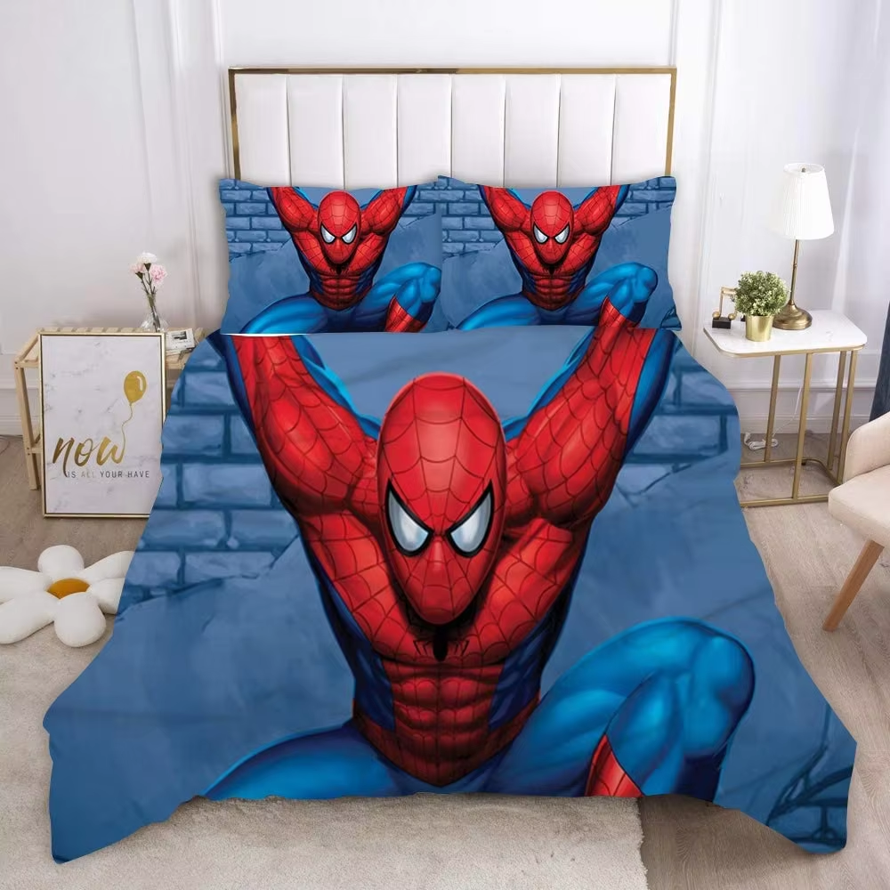 Comics Spider Man Anime Bedding Set Duvet Cover Suitable For Children ...