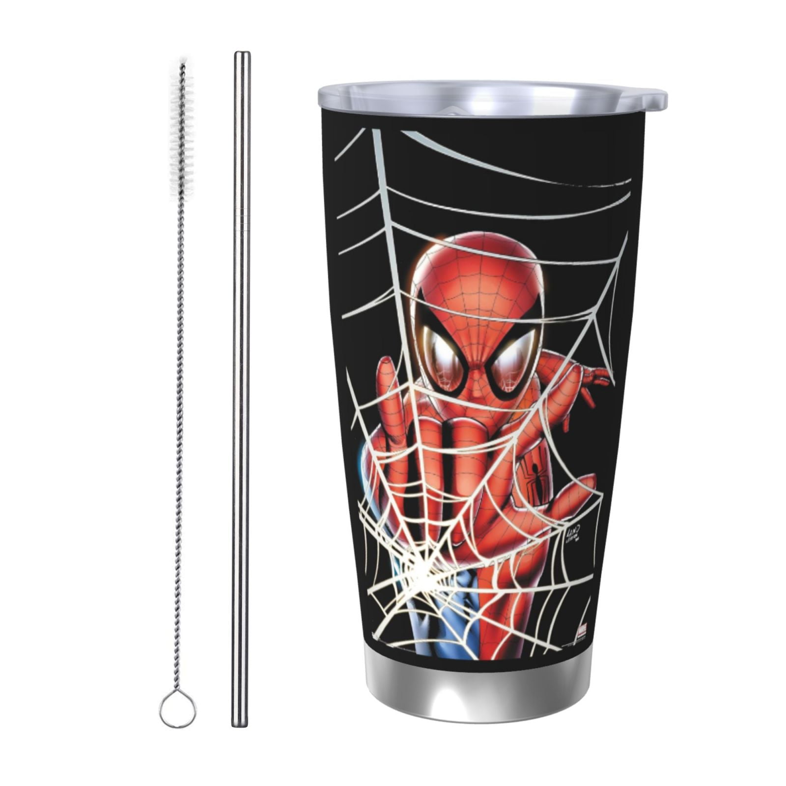 Comics - Spider-Man Insulated Tumblers with Lid,20 oz Travel Coffee ...