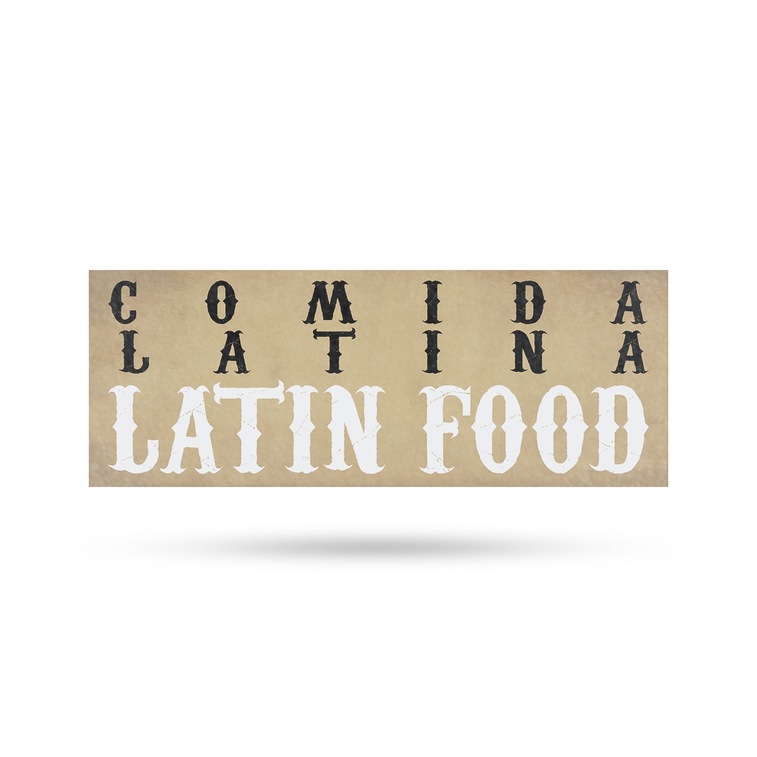 Comida Latina Latin Food Vinyl Decal 24 Inch x 9 Inch Weatherproof ...