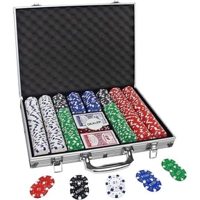 Crown Casino 500 Piece 13.5g Clay Poker Chips Set with Colored Chips ...
