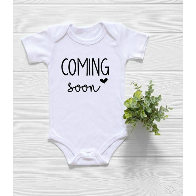 Coming Soon Baby Announcement Onesie /Pregnancy Announcement Onesie ...