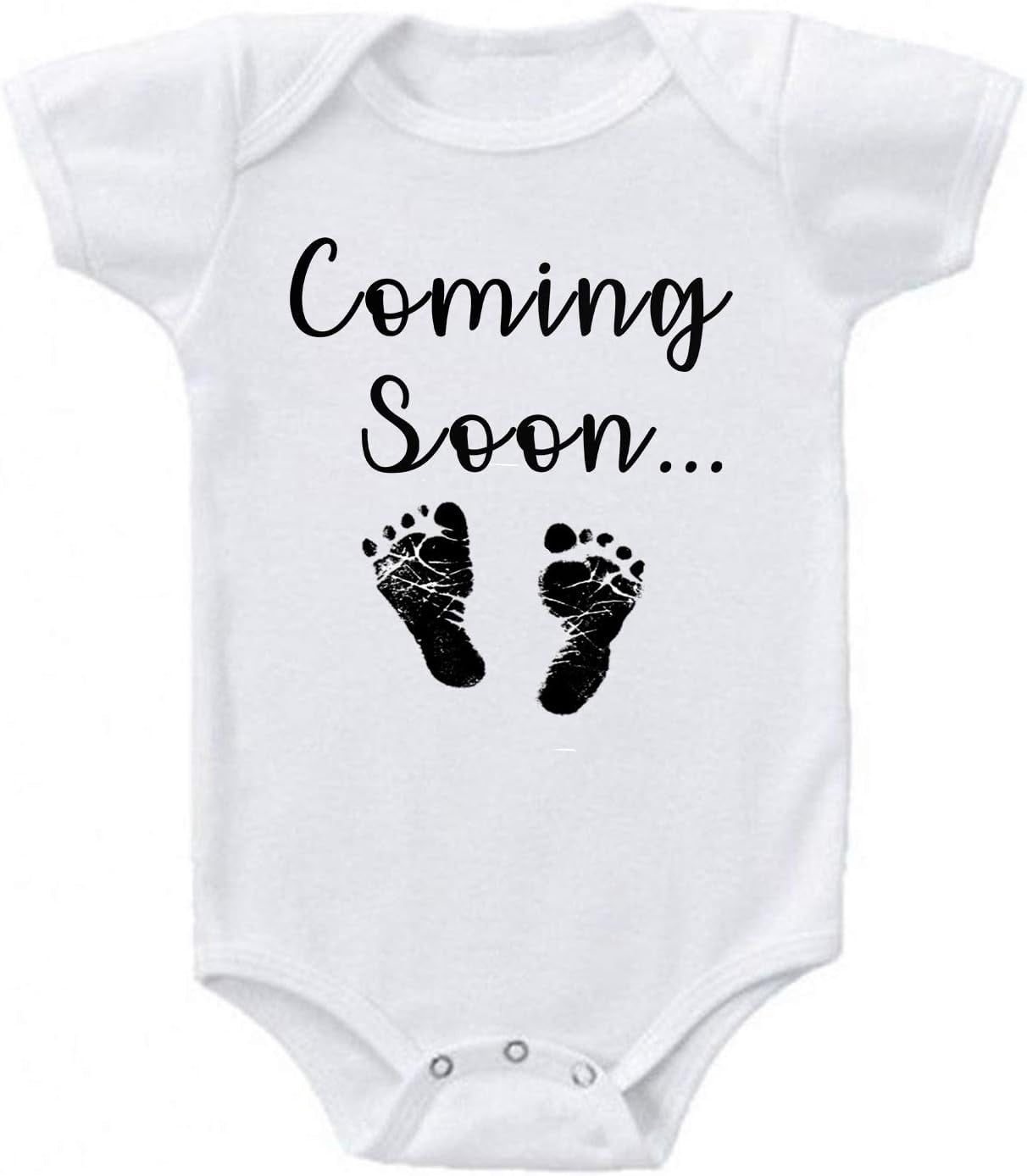 Coming Soon Baby Onesie Pregnancy Announcement Bodysuit Baby Shower ...