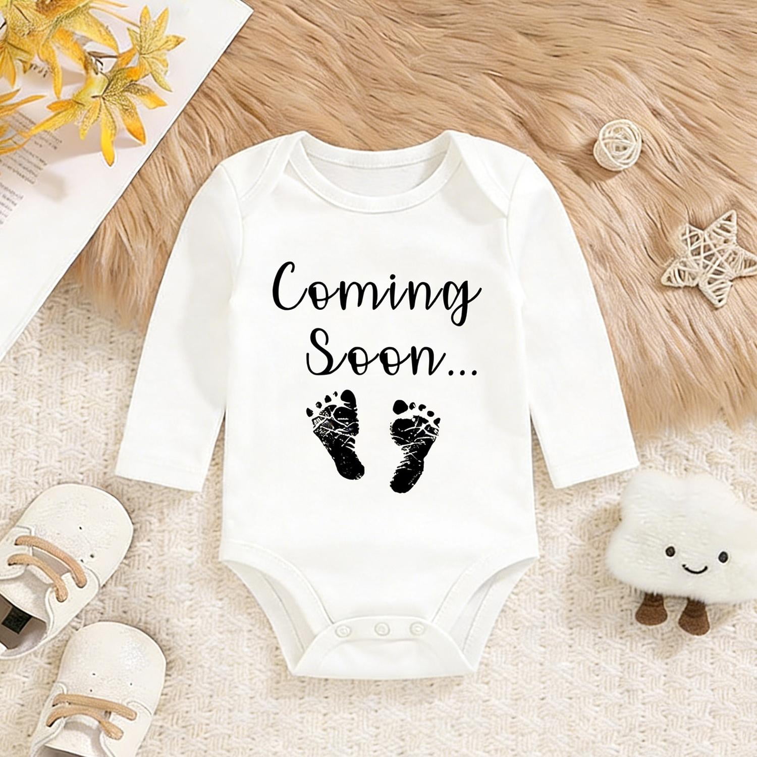 Coming Soon Baby Onesie for Pregnancy Announcement | Perfect for Gender ...