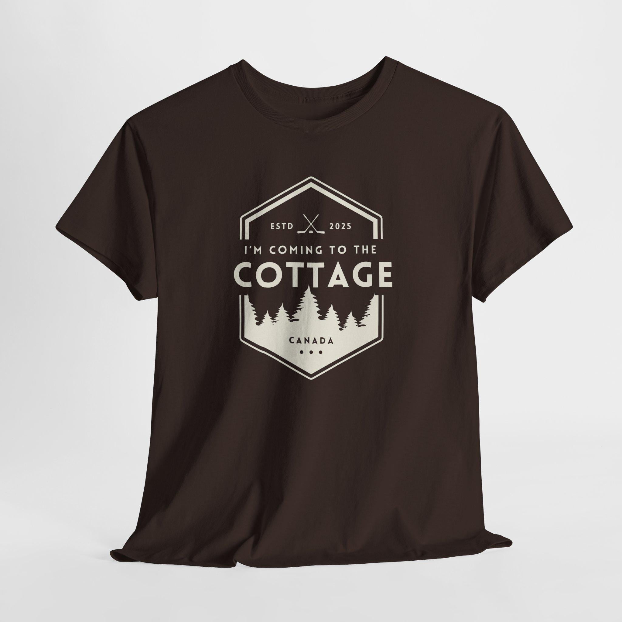 Coming to the cottage cotton T-shirt, Cozy cabin, Heated Rivalry shirt ...