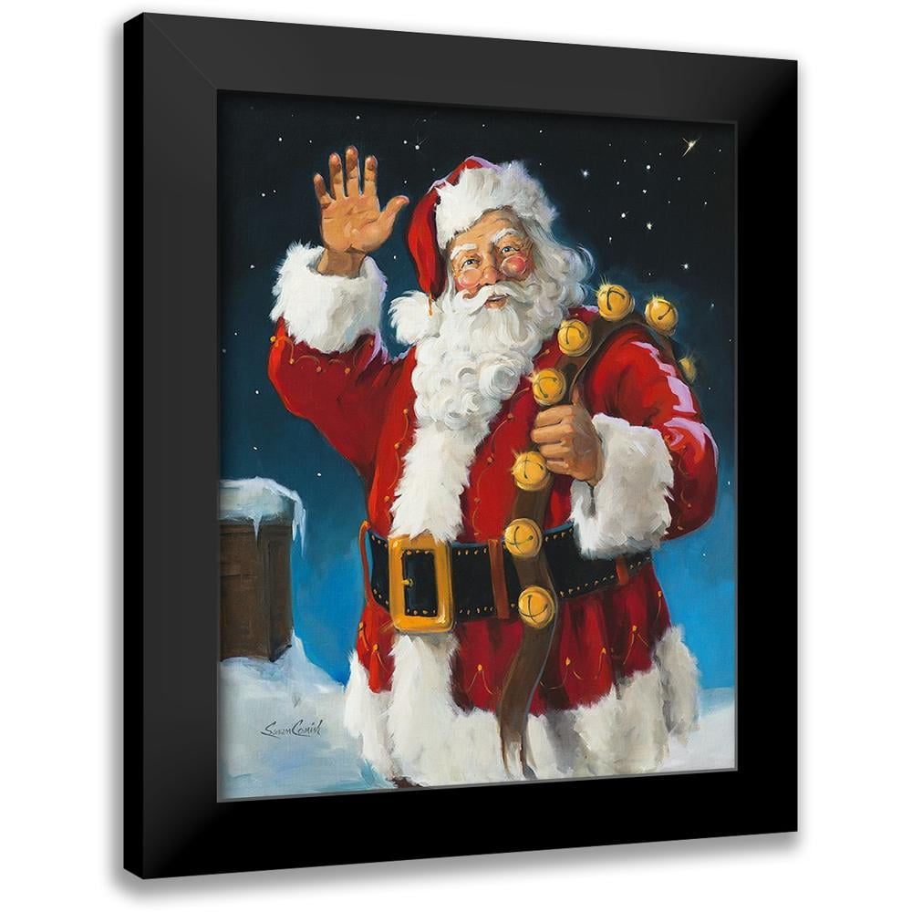 Comish, Susan 12x14 Black Modern Framed Museum Art Print Titled - Santa ...
