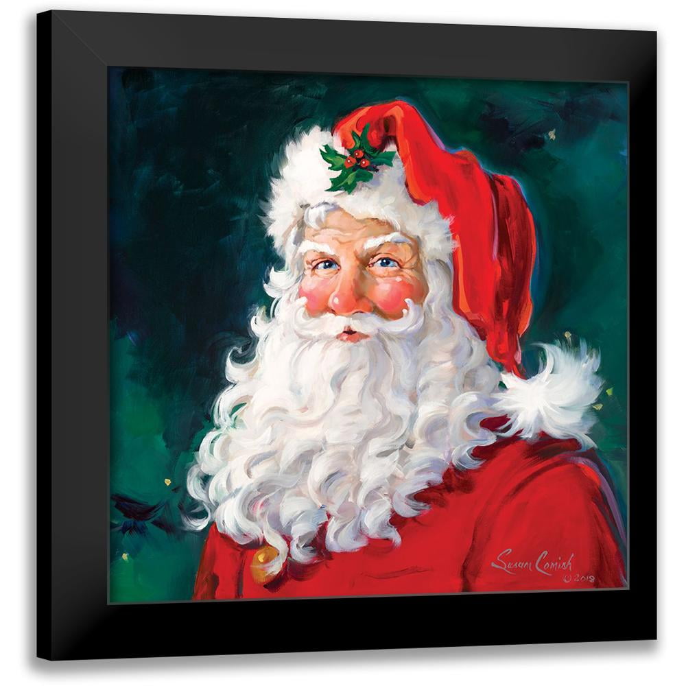 Comish, Susan 15x15 Black Modern Framed Museum Art Print Titled - Santa ...