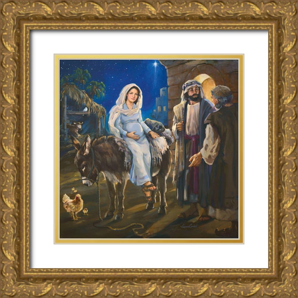 Comish, Susan 15x15 Gold Ornate Wood Framed with Double Matting Museum ...