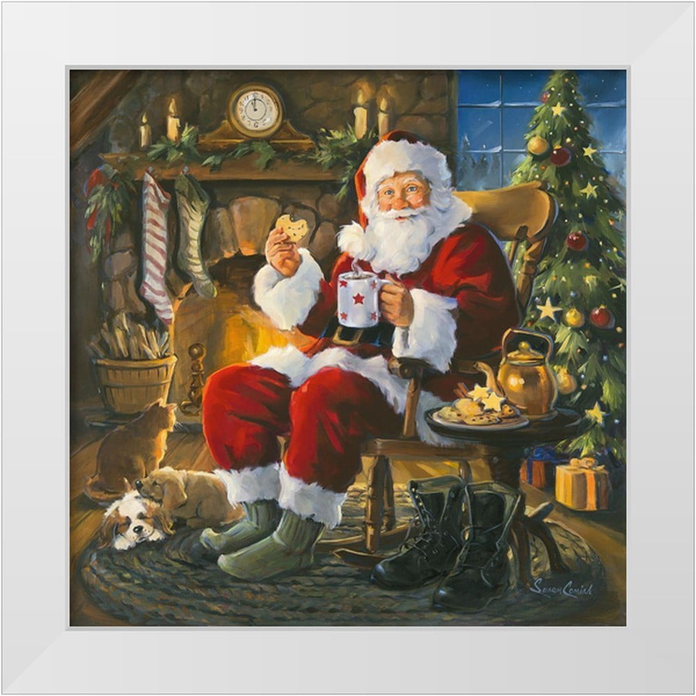 Comish, Susan 26x26 White Modern Wood Framed Museum Art Print Titled ...