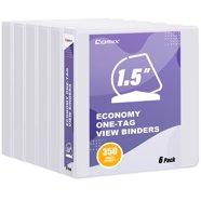 find It Gapless Loop Ring View Binder, 11 x 8-1/2, 5" Capacity, White ...