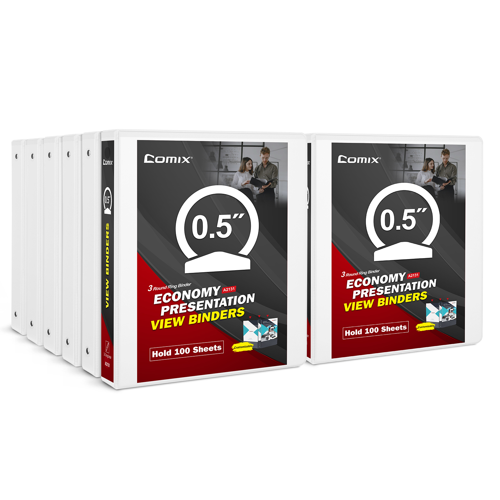 Avery Flexi-View 3 Ring Binder, 1/2 Inch Blue Binder (15766) - Walmart.com