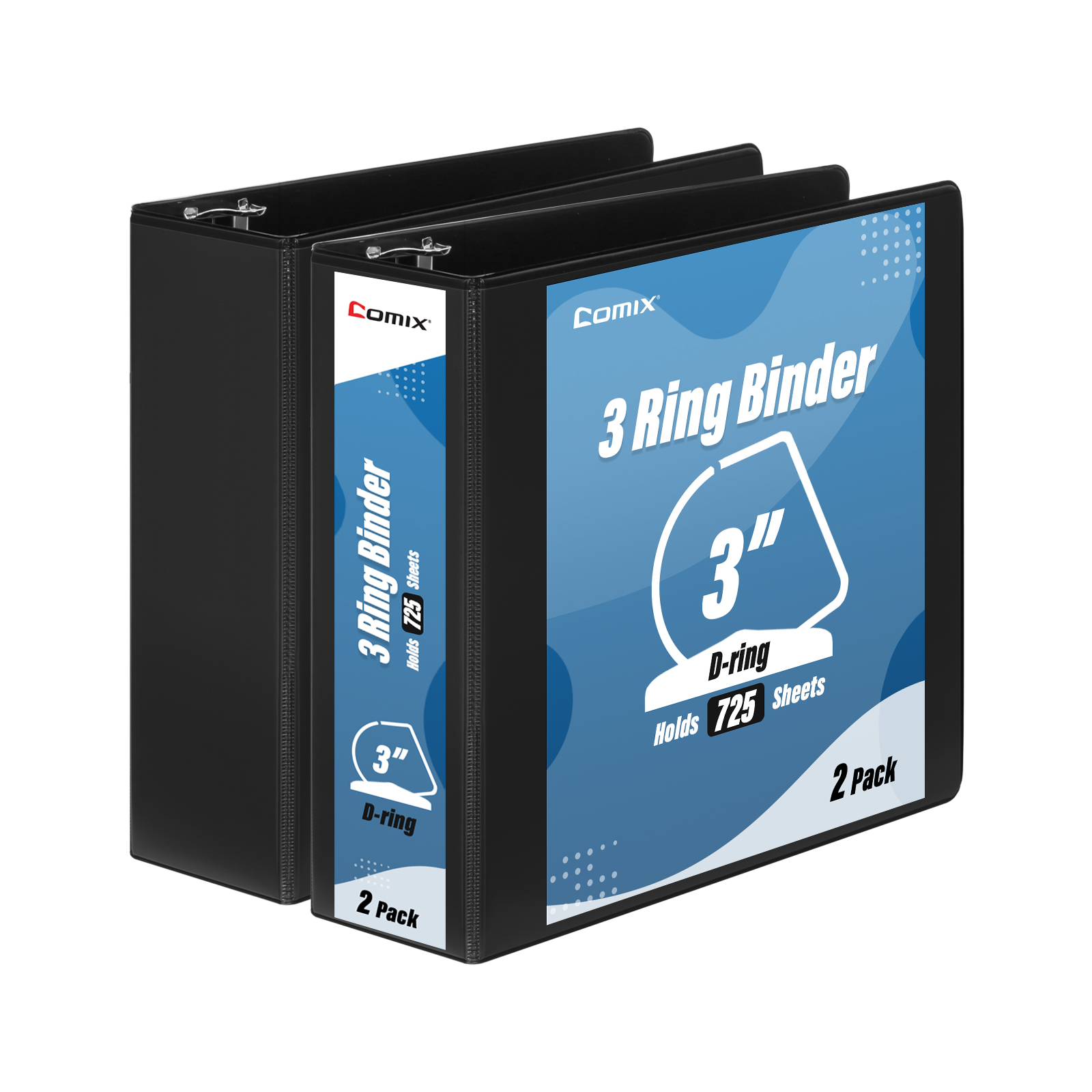 Staples Heavy-Duty 3-Inch D 3-Ring View Binder, Gray, Holds 650 Sheets ...