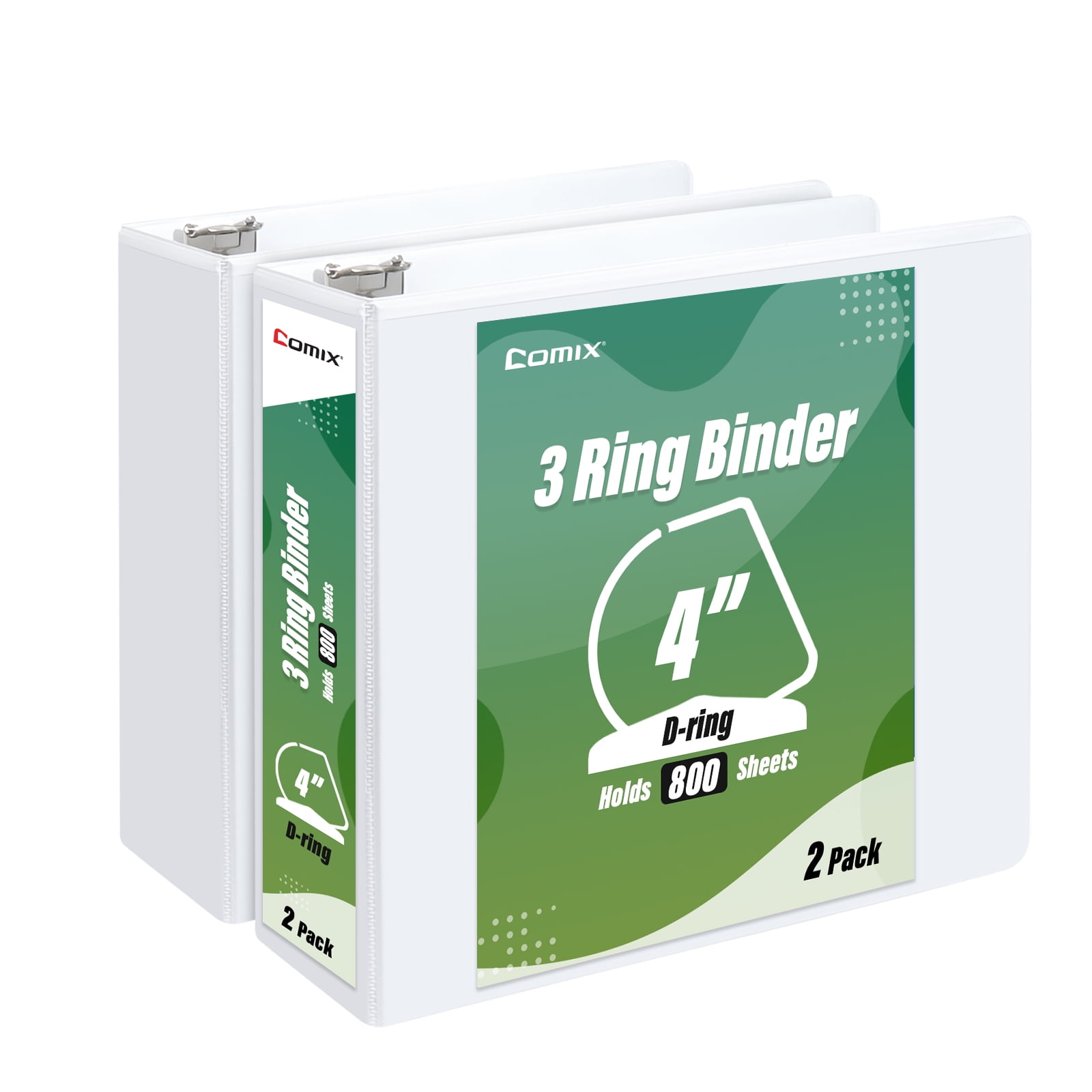 Comix Economy 3 Ring Binder, 4 inch D Ring View Binders, Hold 835 ...