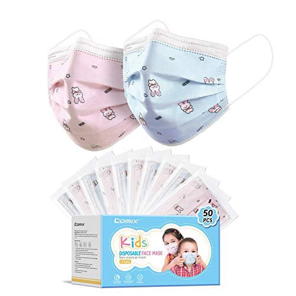 Comix Kids Face Mask, Disposable Kids Face Mask Individually Wrapped ...